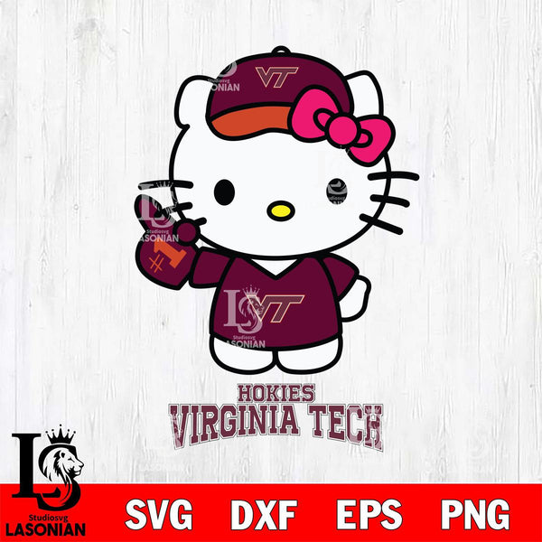 Virginia Tech Hokies Hello Kitty Best Fan – lasoniansvg