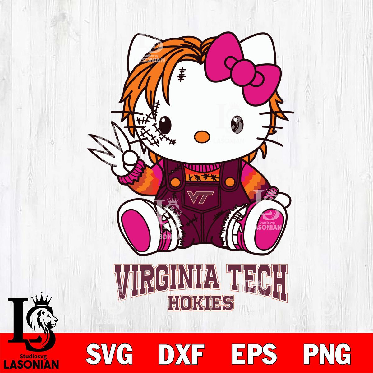 Virginia Tech Hokies Hello Kitty Horror – lasoniansvg