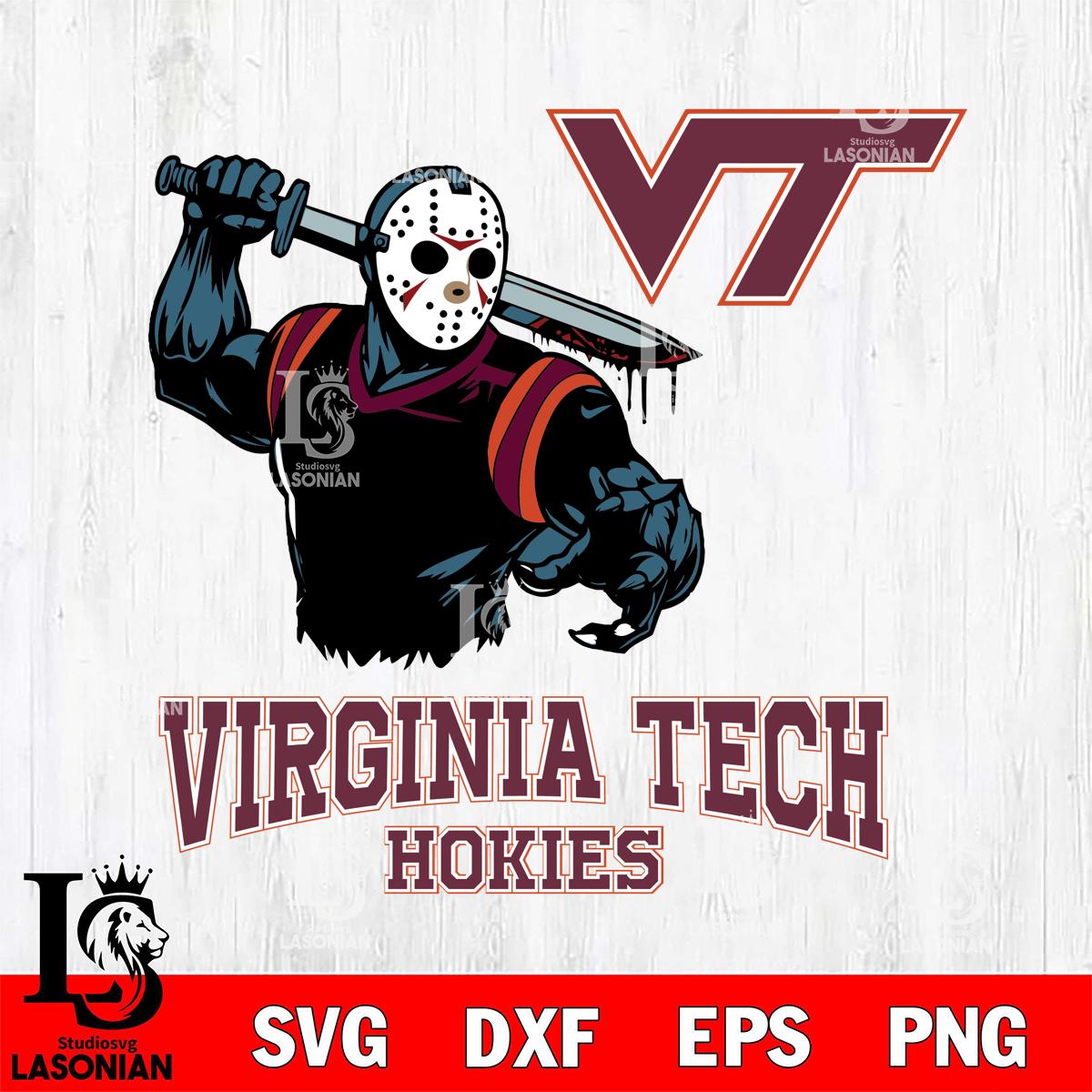 Virginia Tech Hokies Jason Voorhees 5 – lasoniansvg