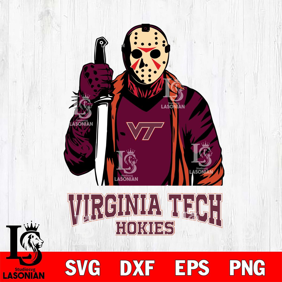 Virginia Tech Hokies Jason Voorhees 6 – lasoniansvg