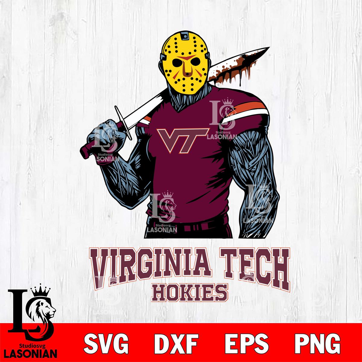 Virginia Tech Hokies Jason Voorhees 7 – lasoniansvg