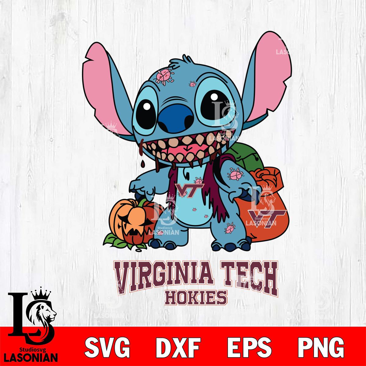 Virginia Tech Hokies Stitch Zombie – lasoniansvg