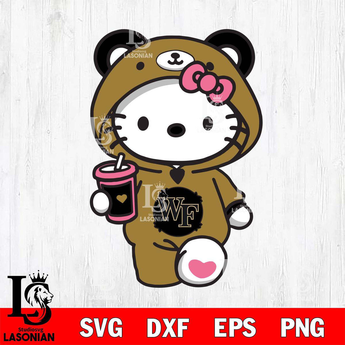 Wake Forest Demon Deacons Cute Hello Kitty – lasoniansvg