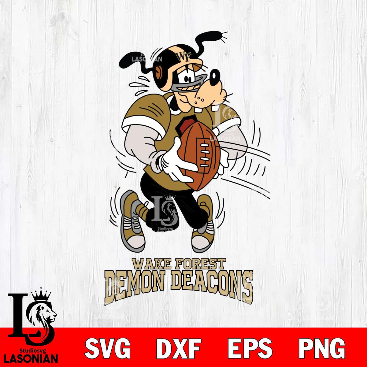 Wake Forest Demon Deacons Goofy Sport Football – lasoniansvg