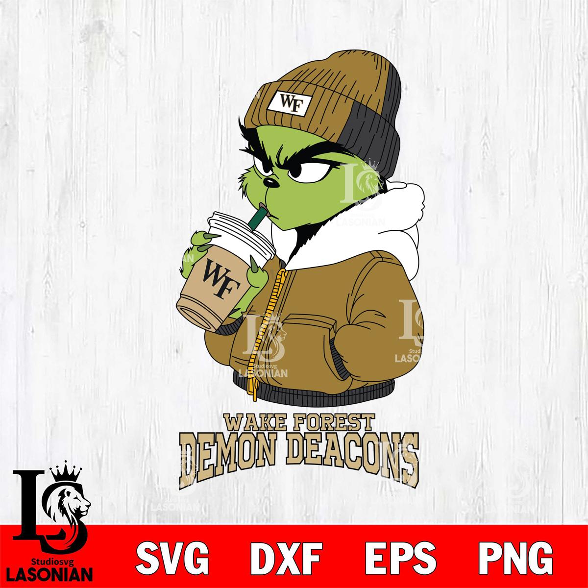 Wake Forest Demon Deacons Grinch Bougie Christmas – lasoniansvg
