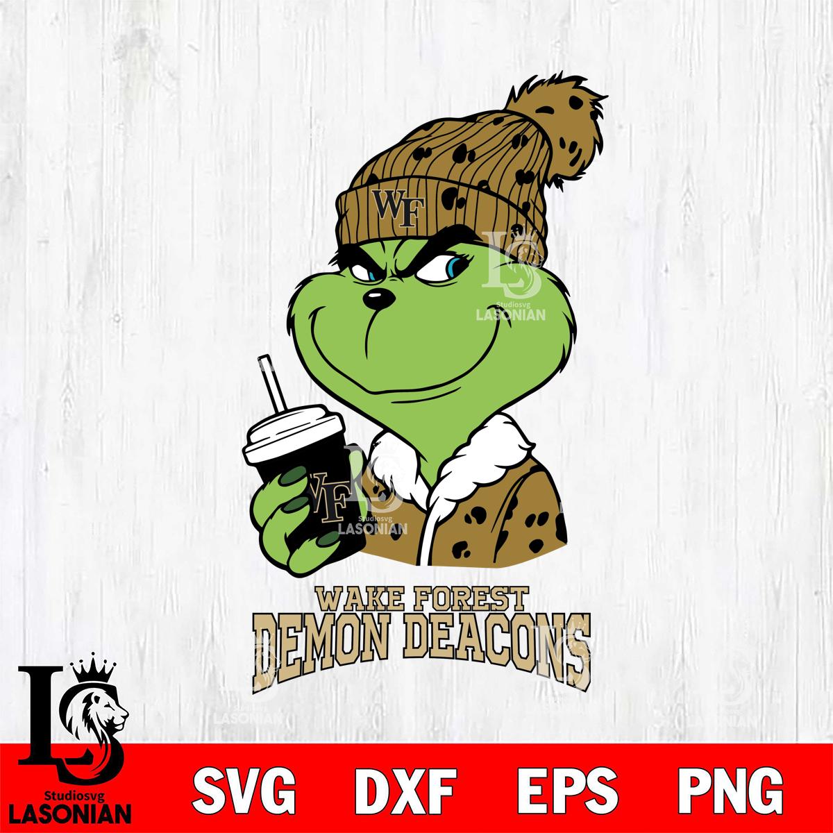 Wake Forest Demon Deacons Grinch Cofffe Christmas – lasoniansvg