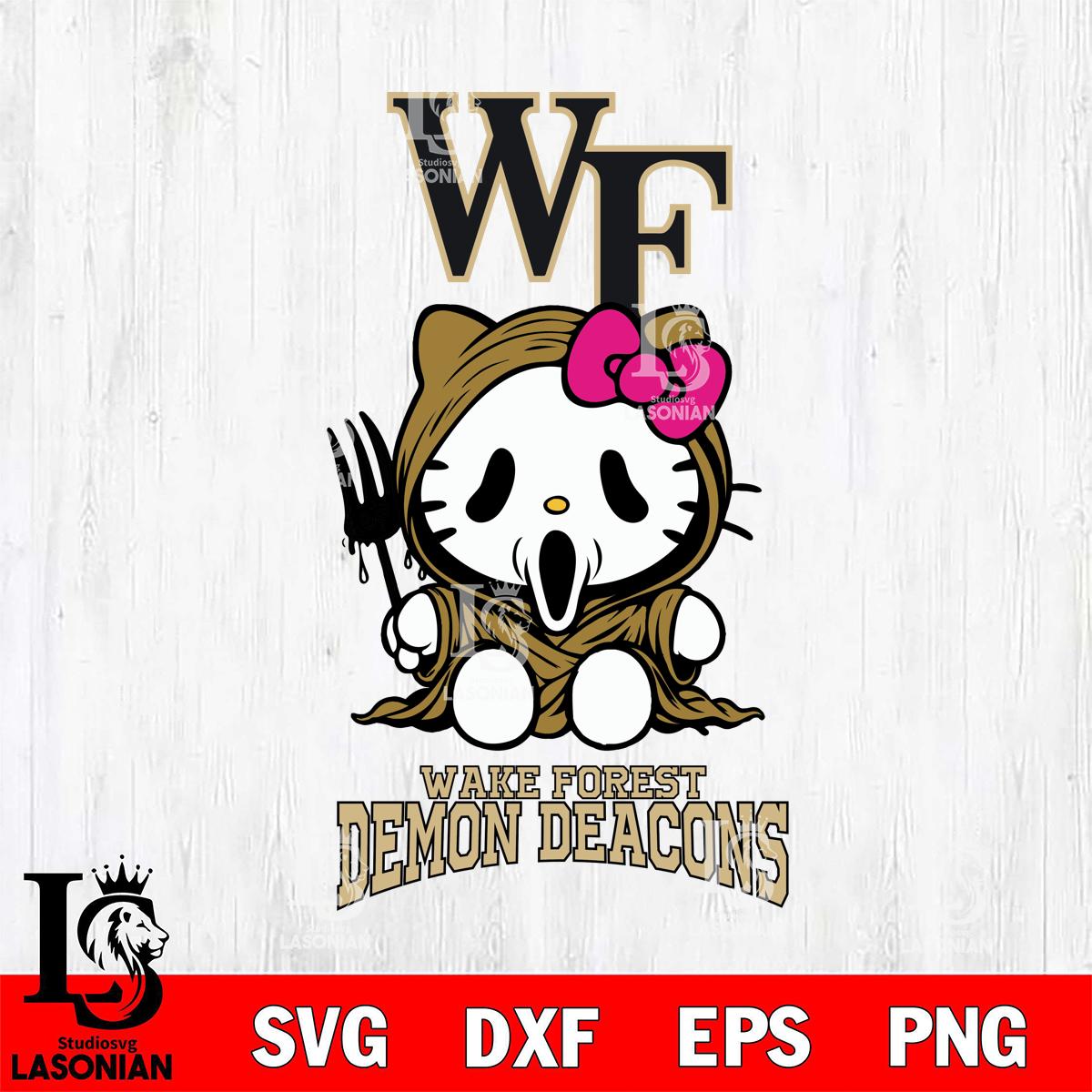 Wake Forest Demon Deacons Hello Kitty Horror 4 – lasoniansvg