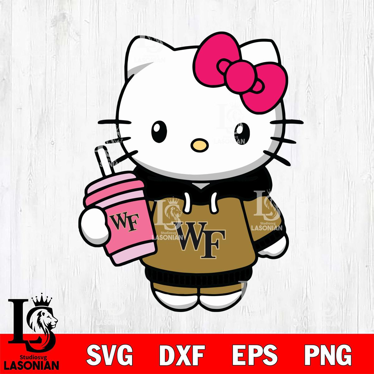 Wake Forest Demon Deacons Pretty Hello Kitty – lasoniansvg