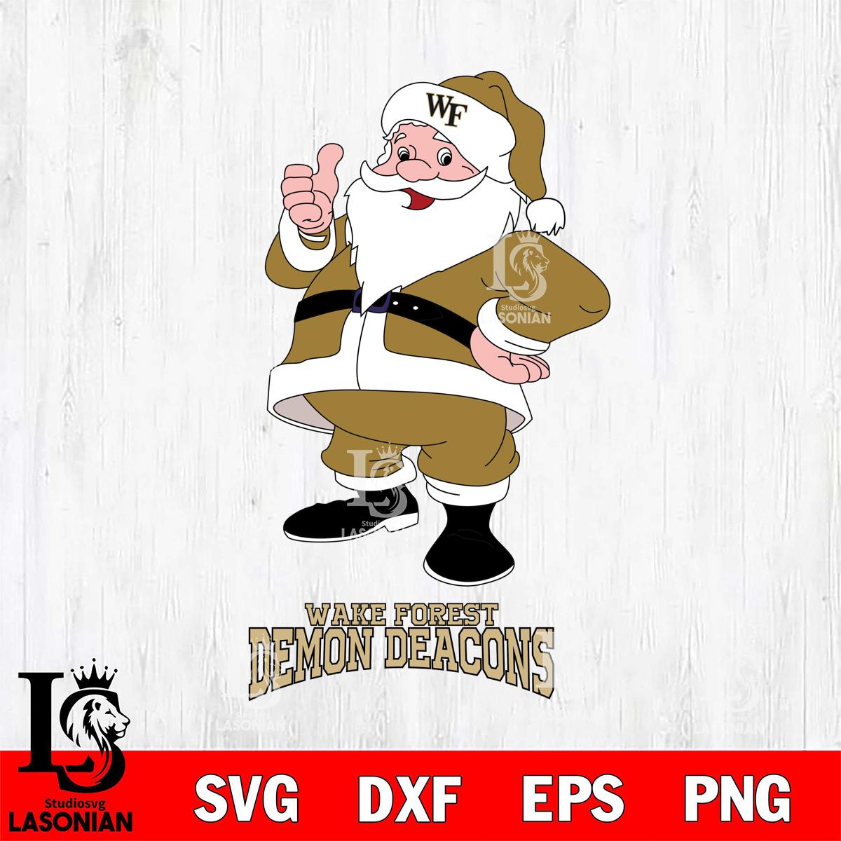 Wake Forest Demon Deacons Santa claus – lasoniansvg