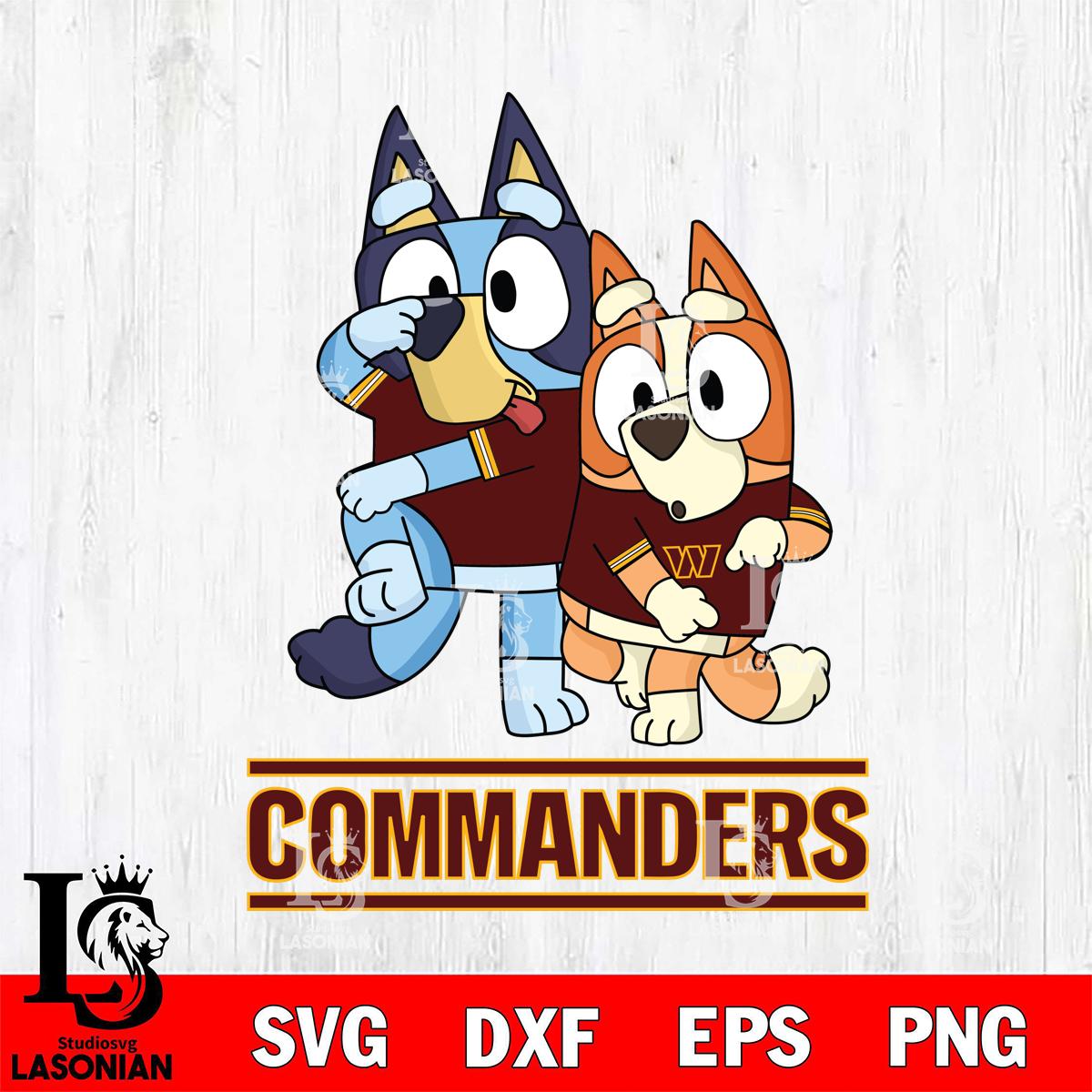 Washington Football Team Bluey & Bingo – lasoniansvg