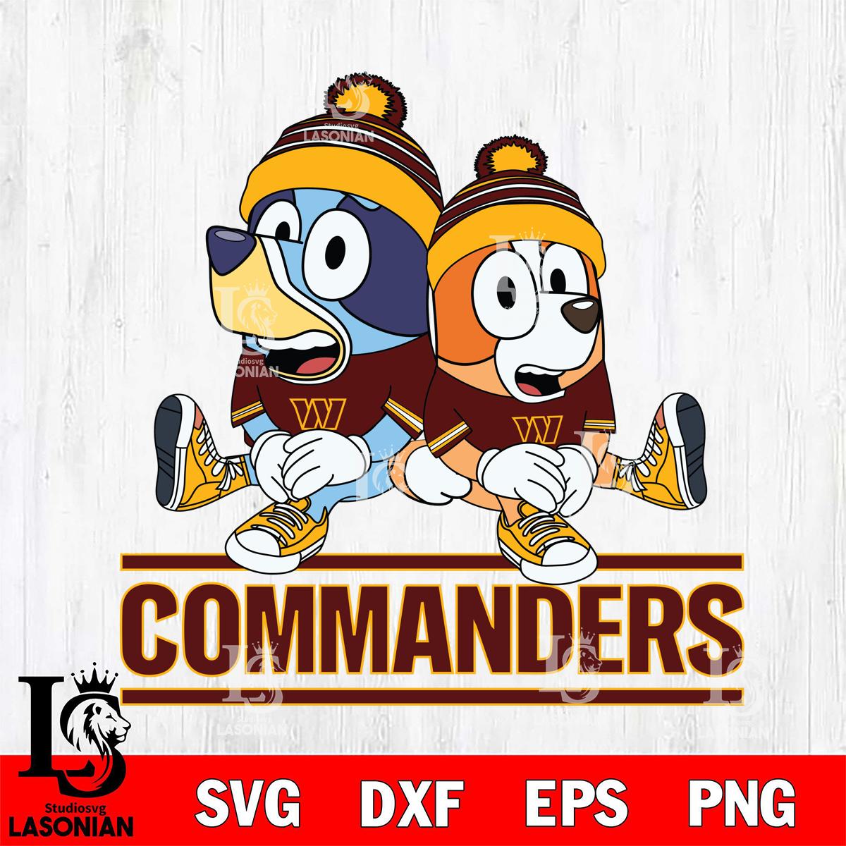 Washington Football Team Bluey & Bingo 8 – lasoniansvg