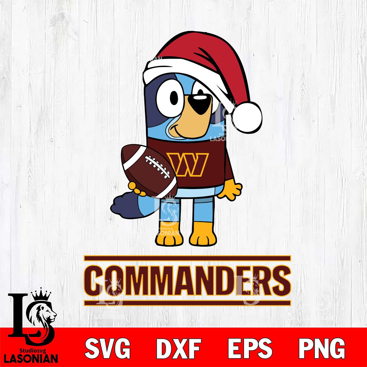 Washington Football Team Bluey Christmas – lasoniansvg