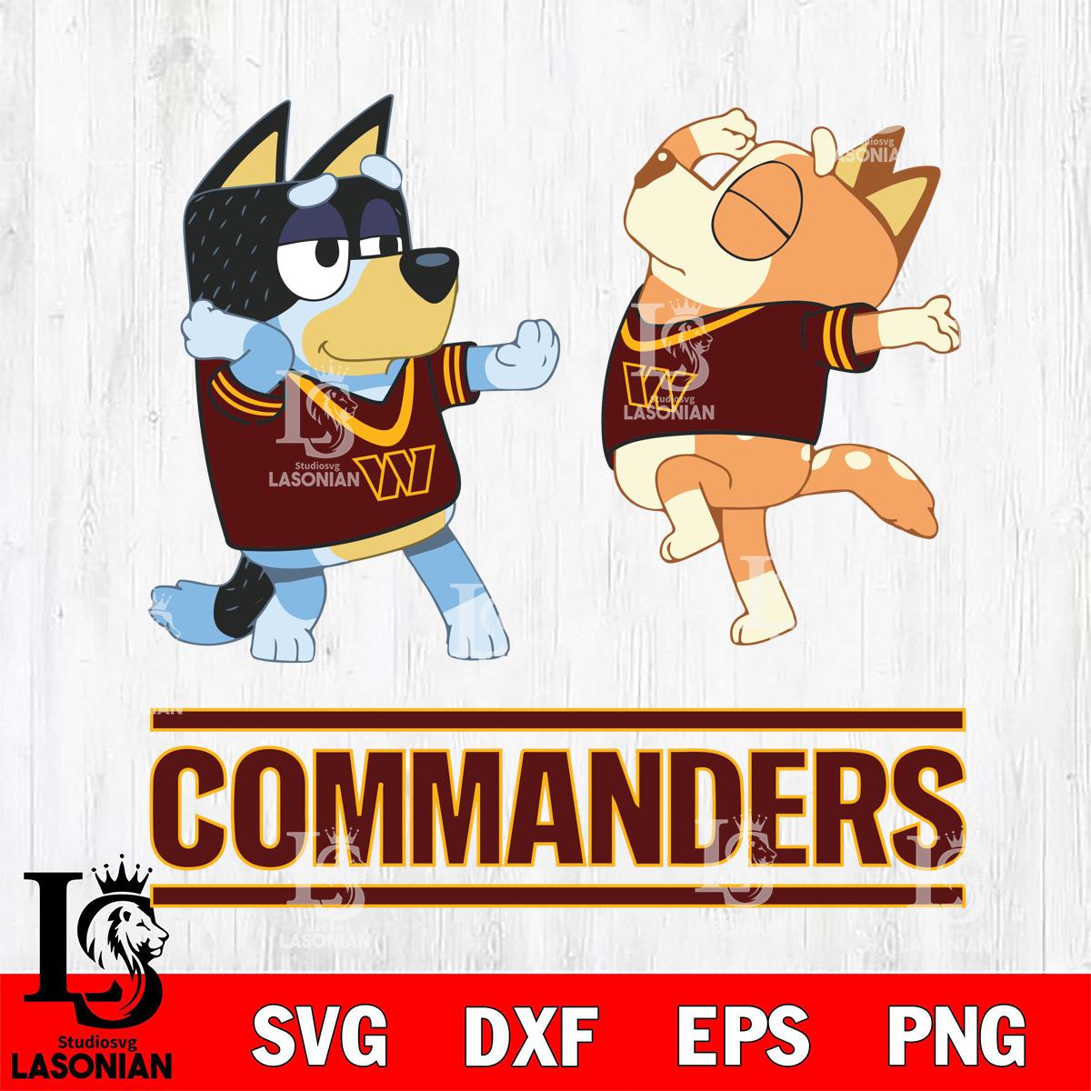 Washington Football Team Bluey Dance – lasoniansvg