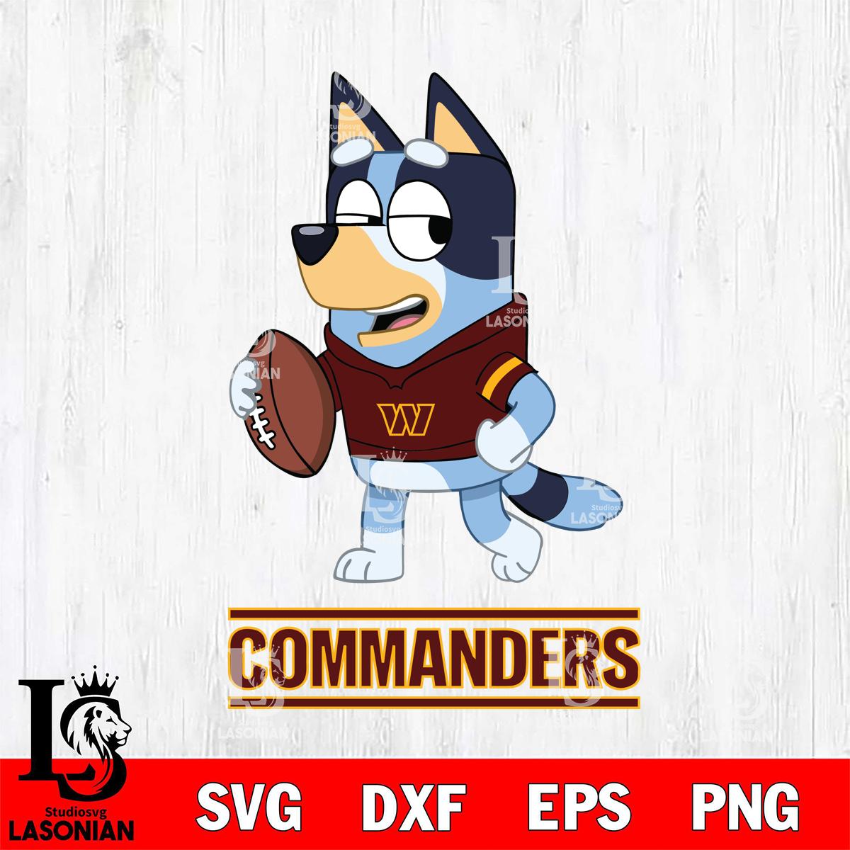 Washington Football Team Bluey Football Sport – lasoniansvg