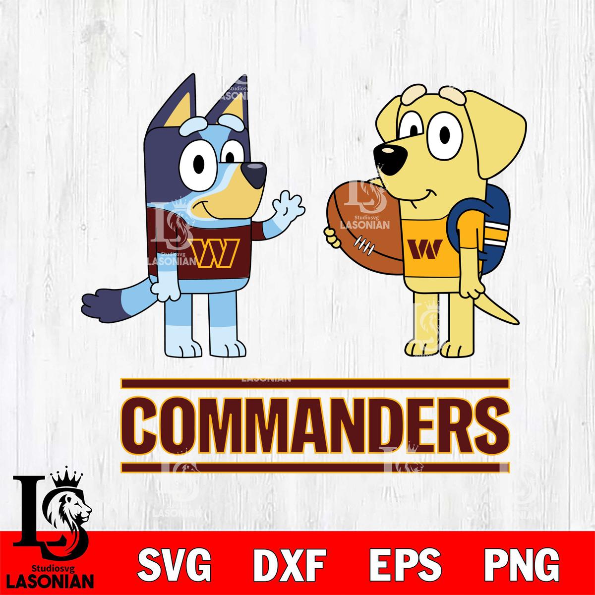 Washington Football Team Bluey Lucky – lasoniansvg