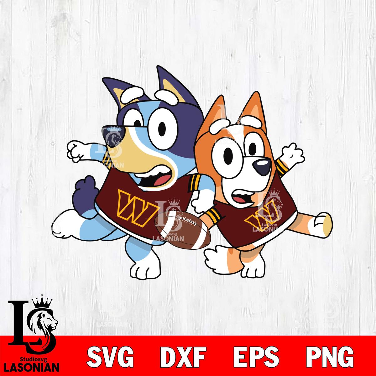 Washington Football Team Bluey NFL – lasoniansvg