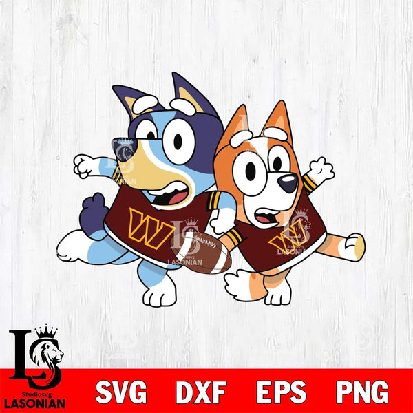 Washington Football Team Bluey NFL – lasoniansvg