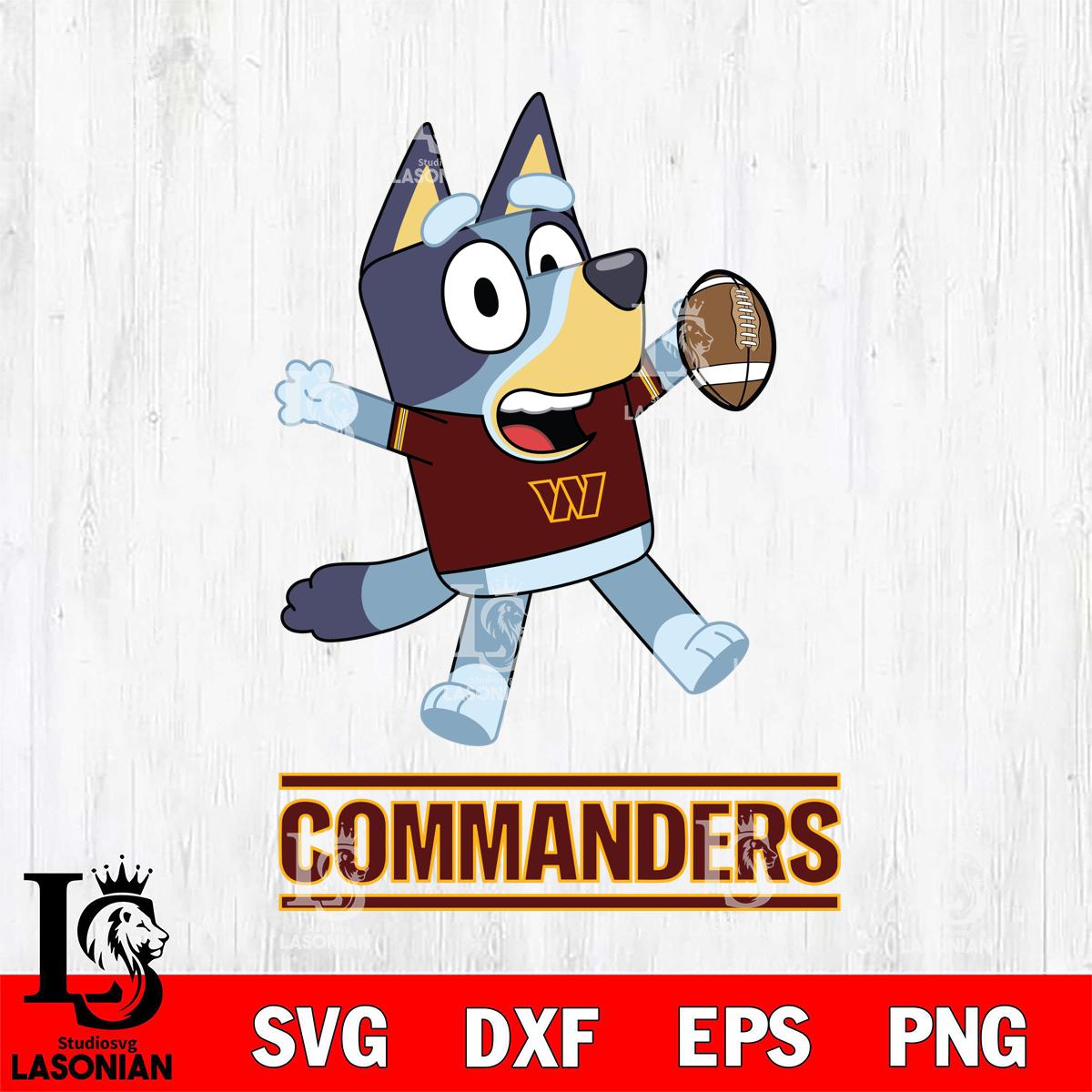 Washington Football Team Bluey Sport Football – lasoniansvg