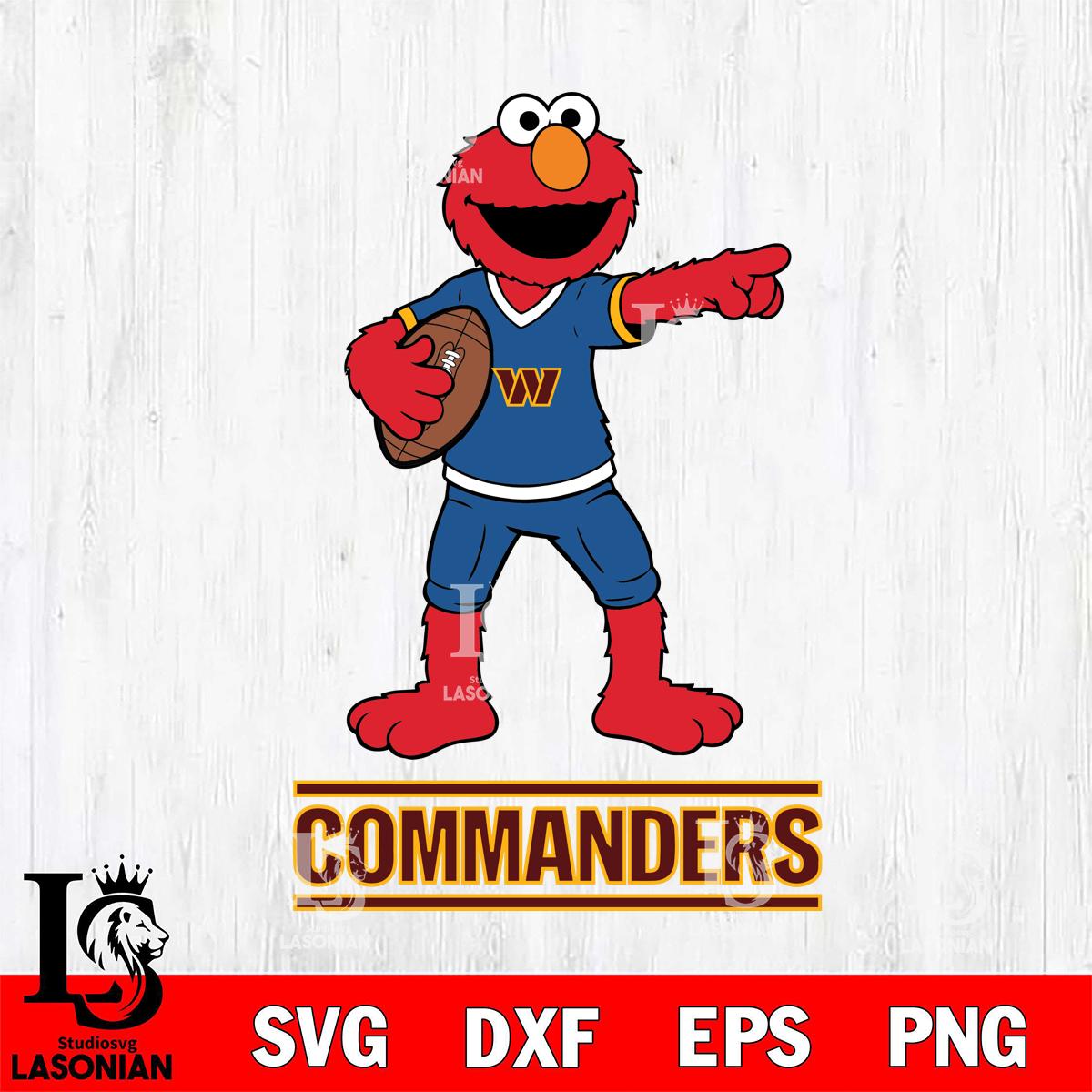 Washington Football Team Elmo Player – lasoniansvg