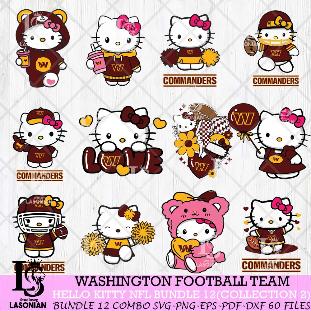 Washington Football Team Hello Kitty Bundle 12 SVG – lasoniansvg