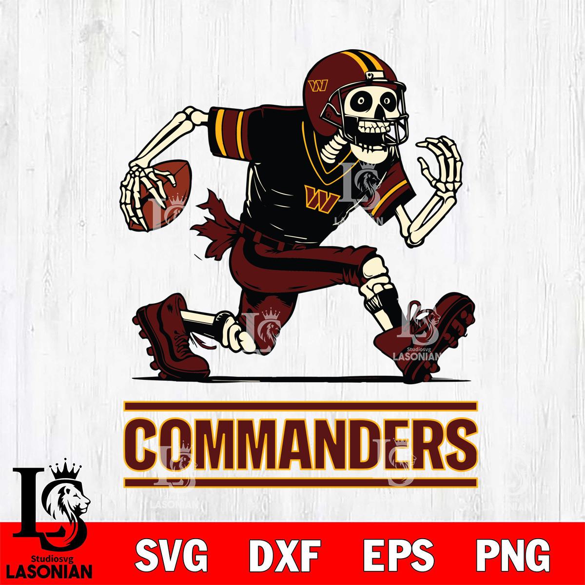 Washington Football Team Skeleton Football – lasoniansvg