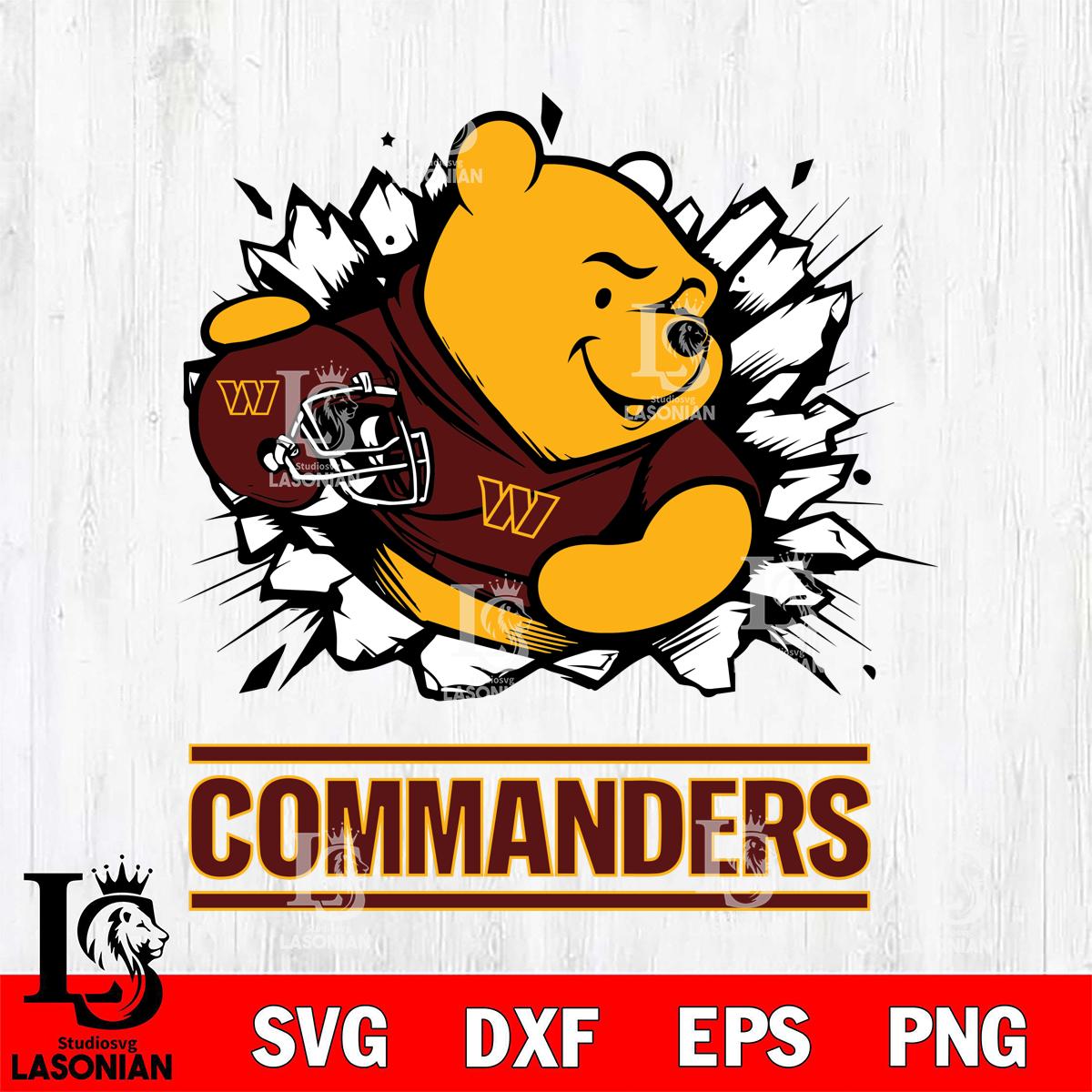 Washington Football Team Winnie The Pooh NFL – lasoniansvg