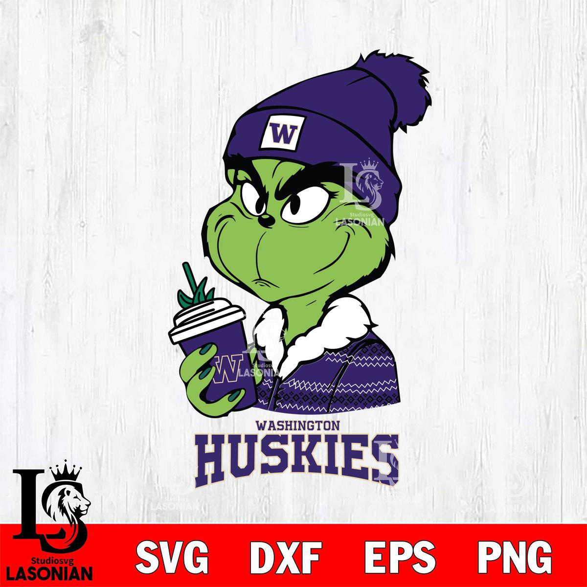 Washington Huskies Boujee Grinch Christmas – lasoniansvg