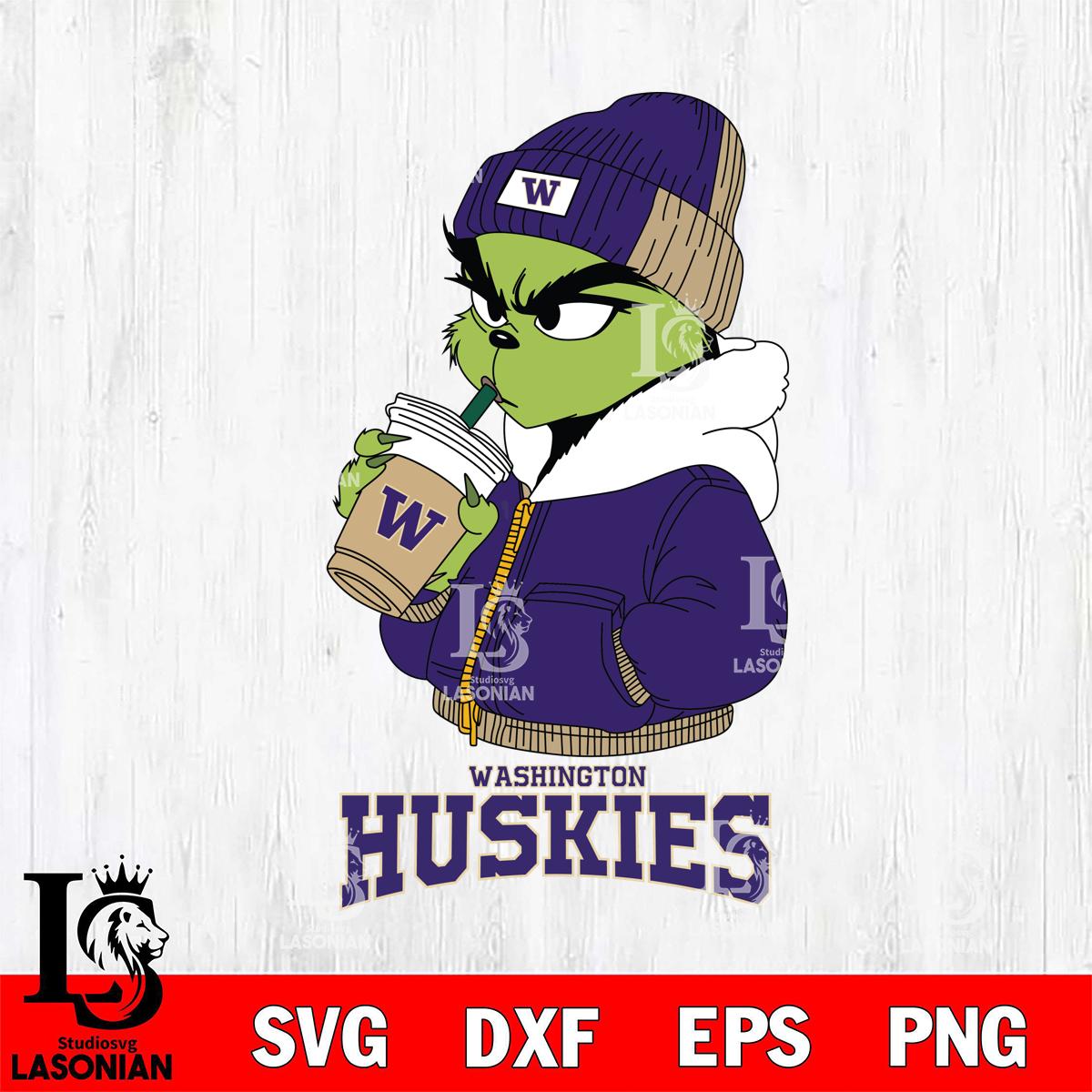 Washington Huskies Grinch Bougie Christmas – lasoniansvg