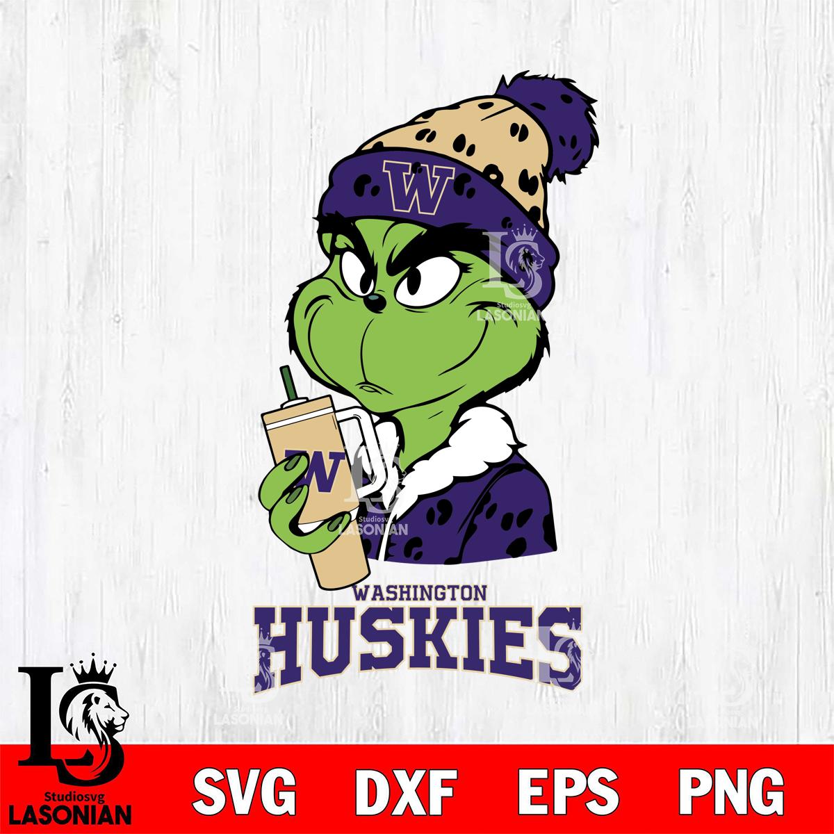 Washington Huskies Grinch Bougie Leopard – lasoniansvg