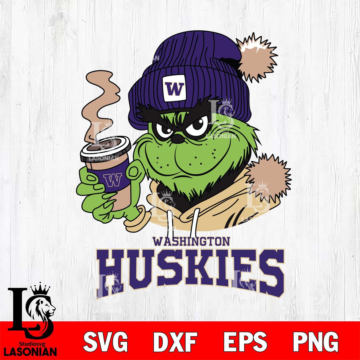 Washington Huskies Grinch Cofffe Hoodie – lasoniansvg