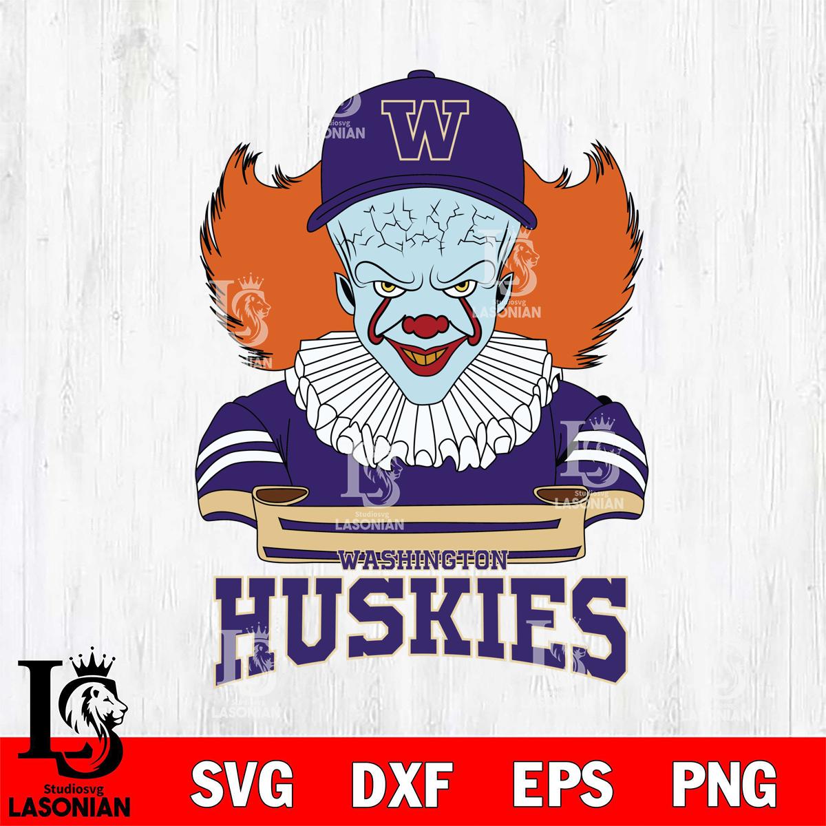 Washington Huskies Pennywise Horror Sport 2 – lasoniansvg