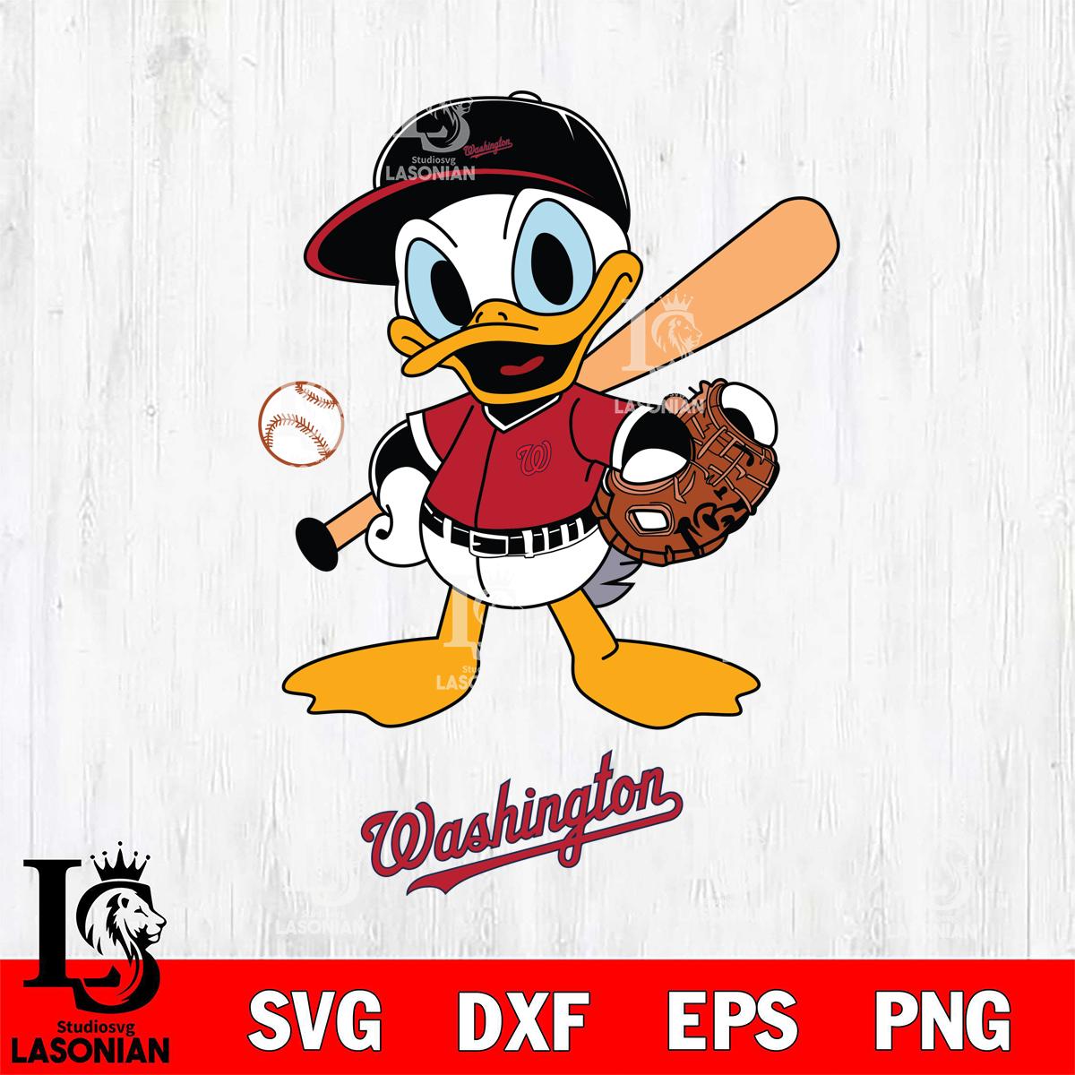 Washington Nationals Donald Duck Baseball – lasoniansvg