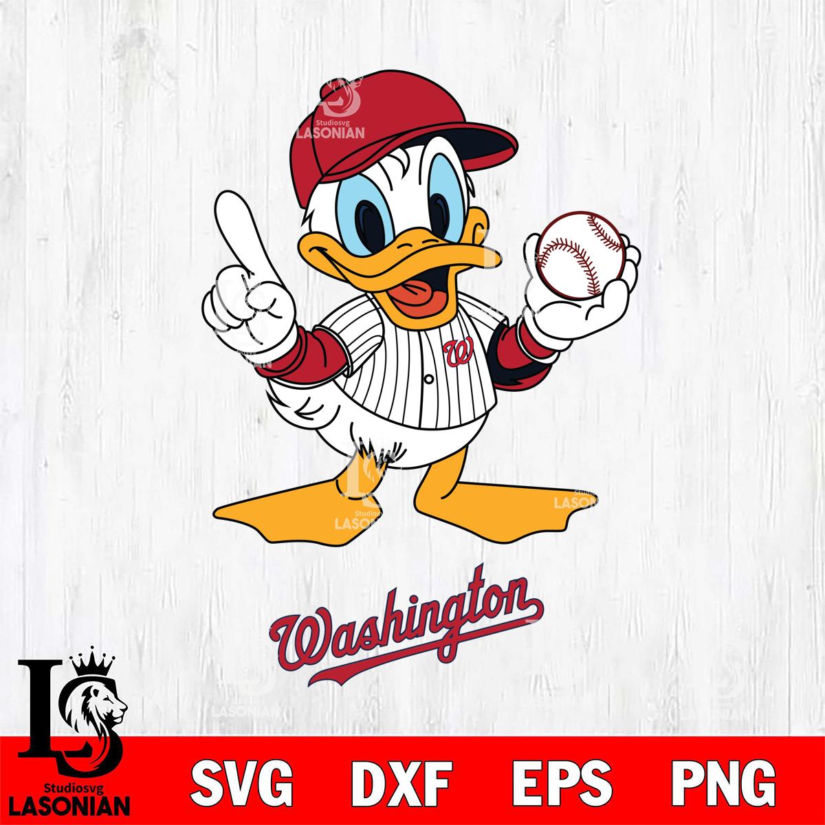 Washington Nationals Donald Duck number one Baseball – lasoniansvg