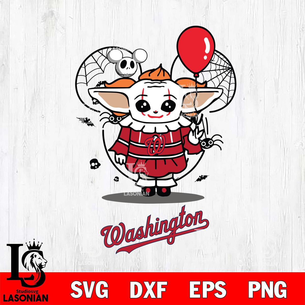 Washington Nationals Stitch Pennywise Halloween – lasoniansvg