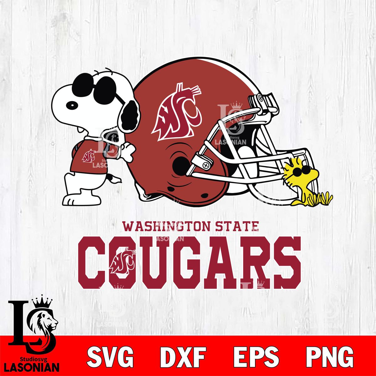 Washington State Cougars Snoopy Sport 2 – lasoniansvg