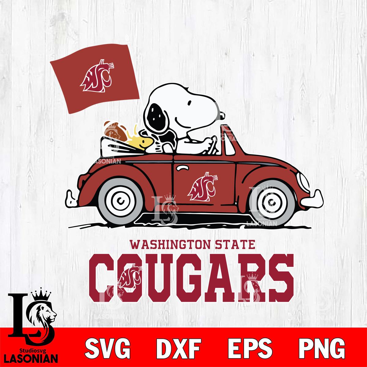 Washington State Cougars Snoopy Sport 5 – lasoniansvg