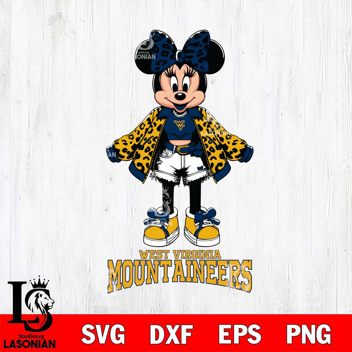 West Virginia Mountaineers Style Minnie Disney – lasoniansvg