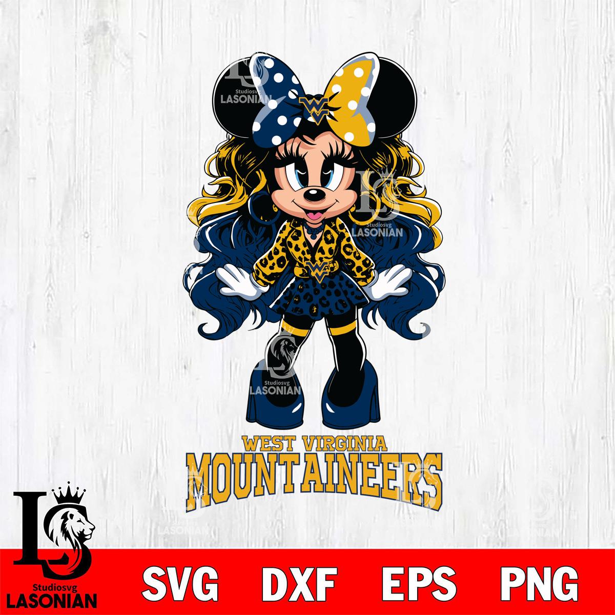 West Virginia Mountaineers Beauty Minnie Mouse – lasoniansvg