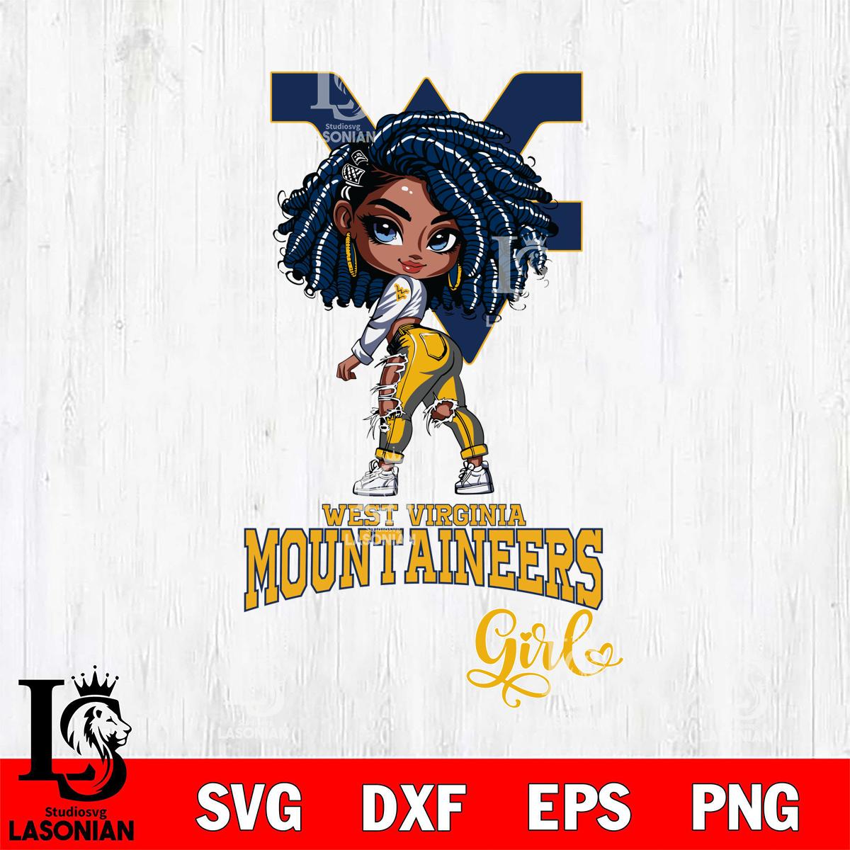 West Virginia Mountaineers Fan Girl – lasoniansvg