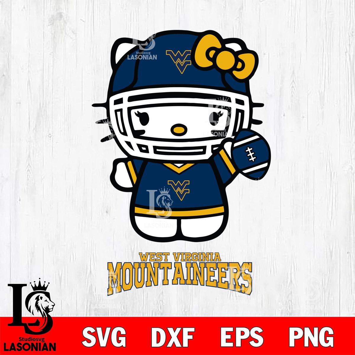 West Virginia Mountaineers Hello Kitty NCAA 1 – lasoniansvg