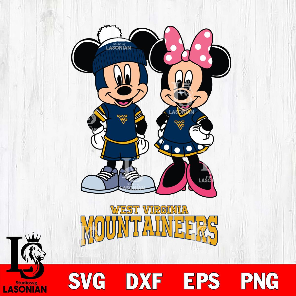 West Virginia Mountaineers Mickey Minnie Mouse Pink – lasoniansvg