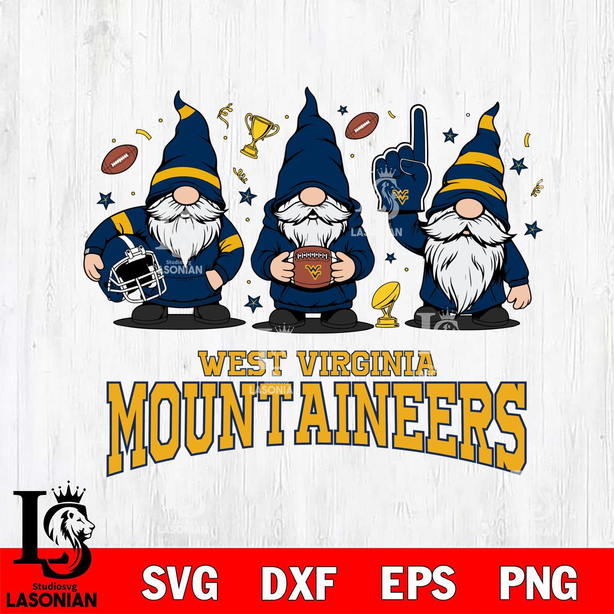 West Virginia Mountaineers Three Gnome FAN – lasoniansvg