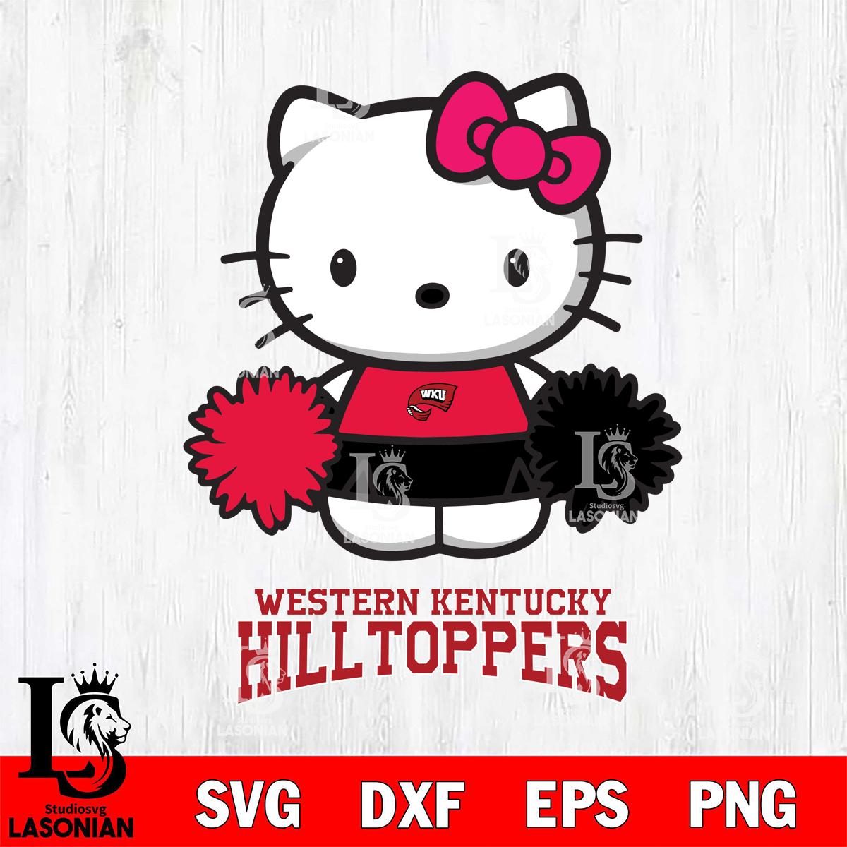 Western Kentucky Hilltoppers Hello Kitty Cheerleader 2 – lasoniansvg
