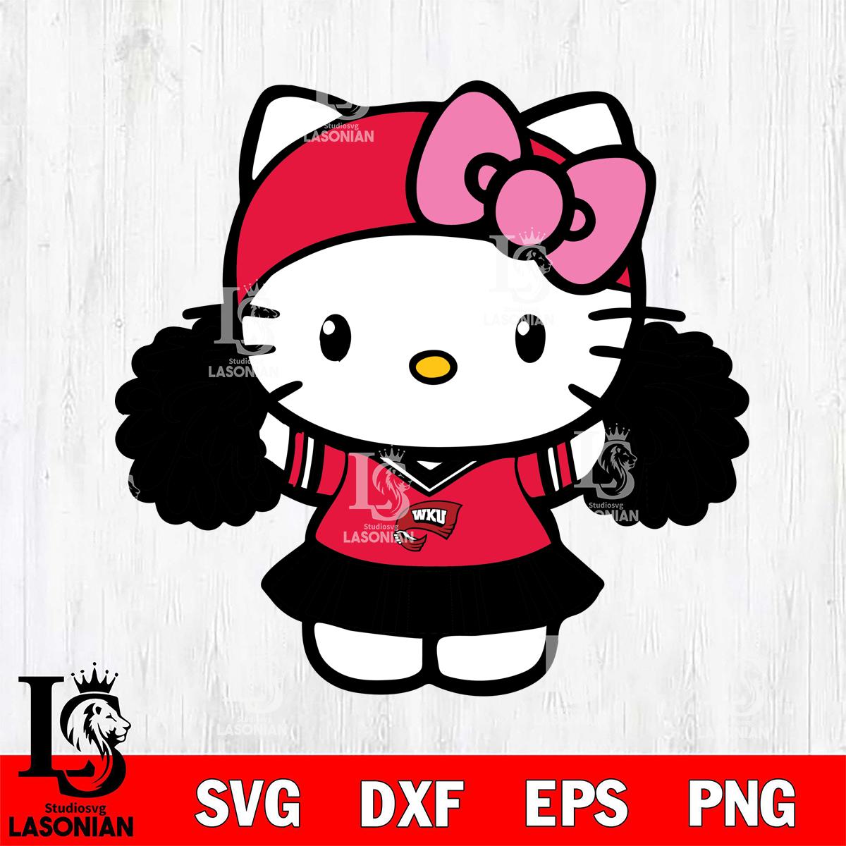 Western Kentucky Hilltoppers Hello Kitty Cheerleader 5 – lasoniansvg