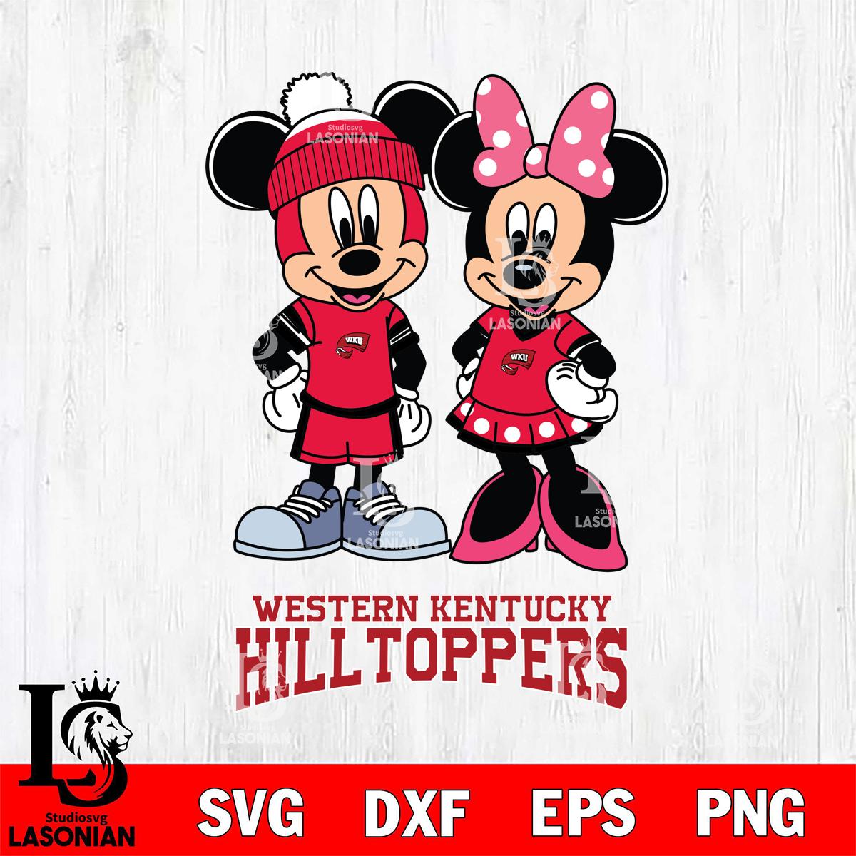 Western Kentucky Hilltoppers Mickey Minnie Mouse Pink – lasoniansvg