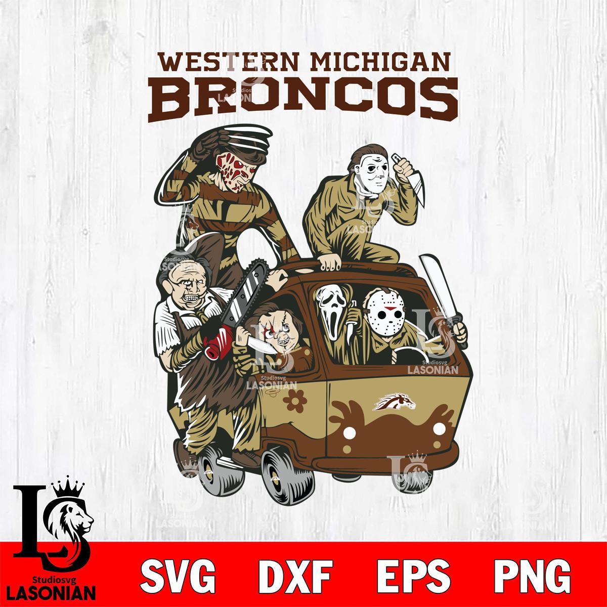 Western Michigan Broncos Jason Voorhees Horror 10 – lasoniansvg