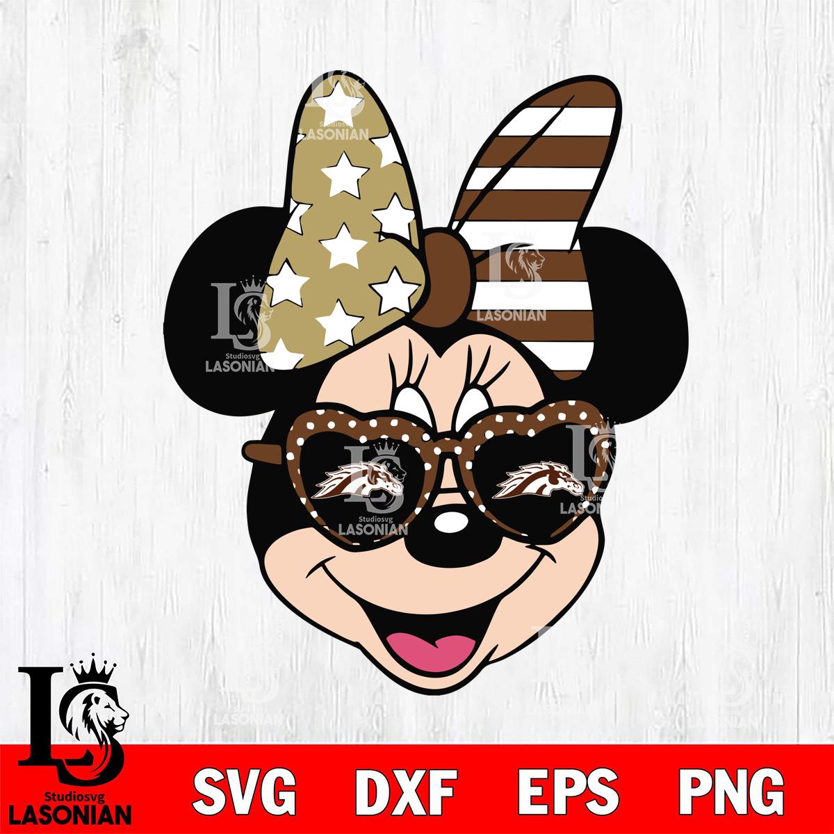 Western Michigan Broncos Minnie Mouse Love – lasoniansvg