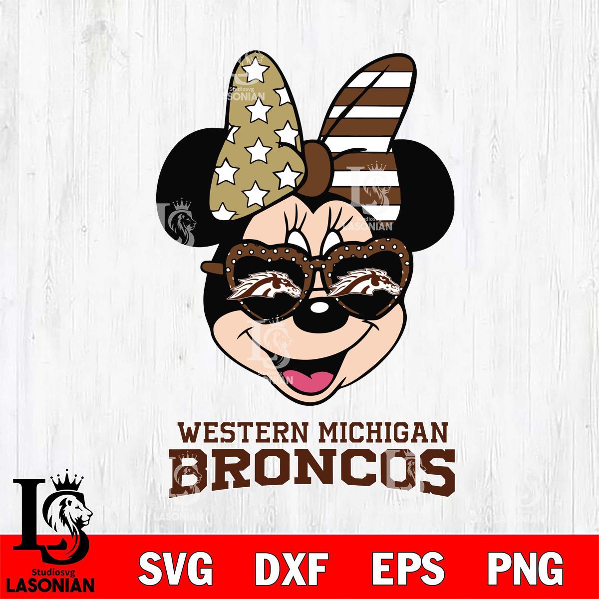 Western Michigan Broncos Minnie Mouse Love 2 – lasoniansvg