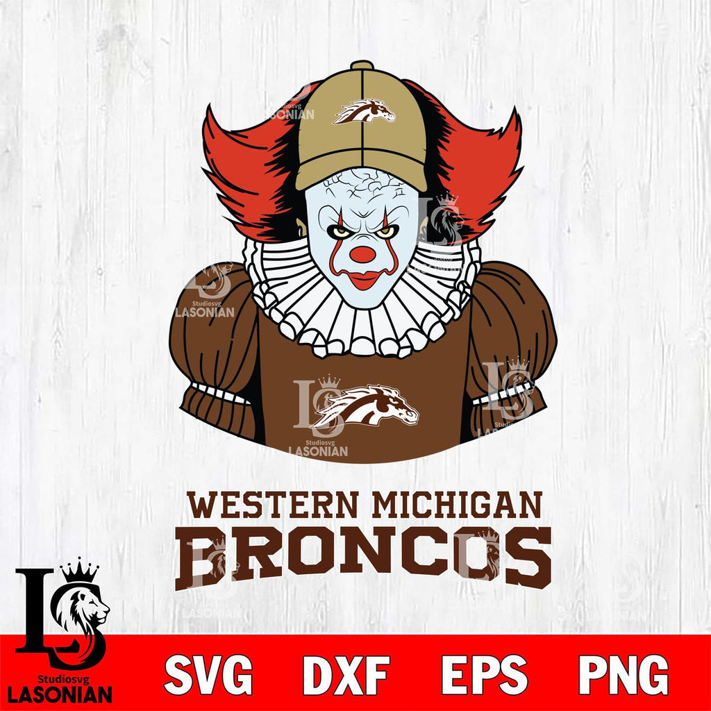 Western Michigan Broncos Pennywise Horror Sport 7 – lasoniansvg