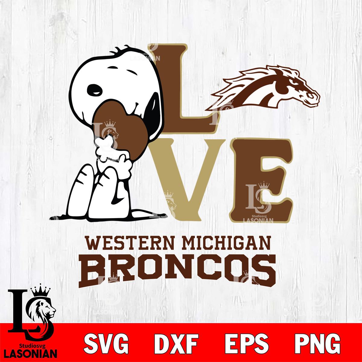 Western Michigan Broncos Snoopy Sport 10 – lasoniansvg